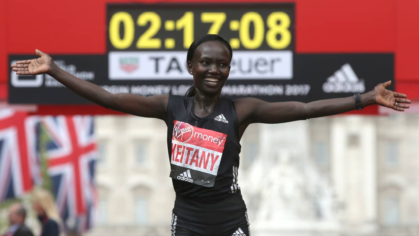 Mary Keitany breaks women's-only marathon world record in third London win