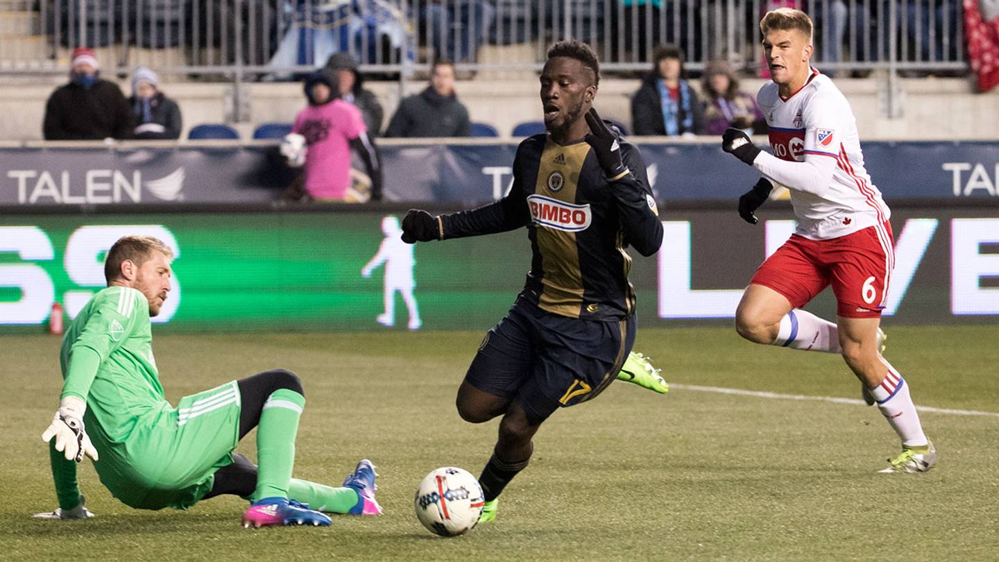 MLS: Sapong helps Philadelphia salvage tie with Toronto FC