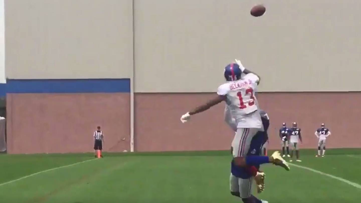 Watch: Odell Beckham Jr. Makes One-Handed Catch In Practice