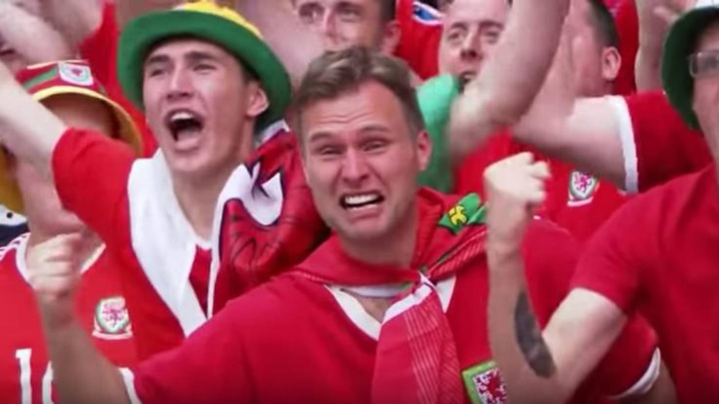 This Wales fan experienced countless emotions in under 30 seconds