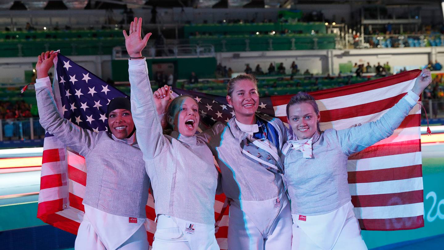 Muhammad, US teammates win bronze in sabre fencing