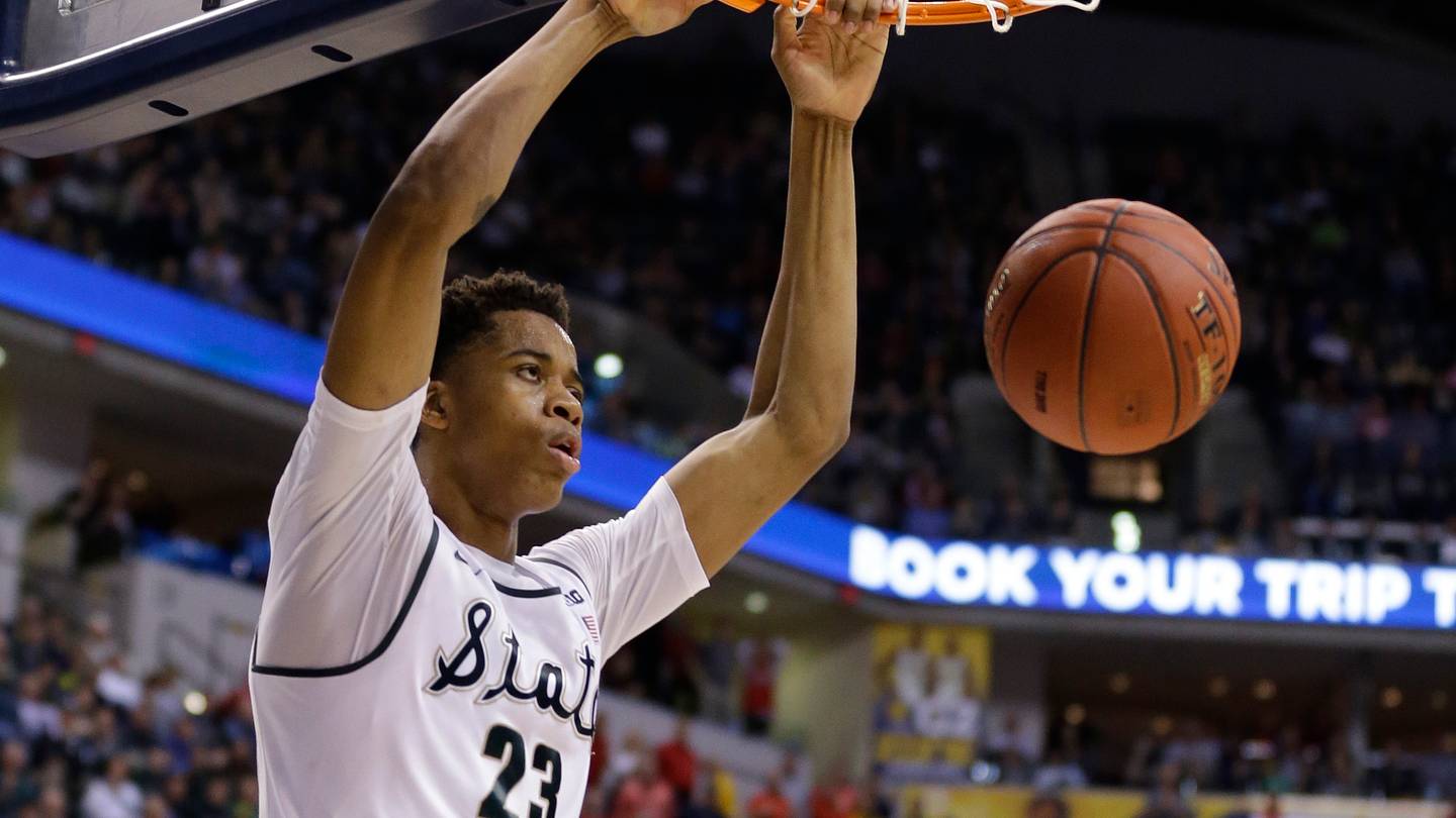 Deyonta Davis has shot to shine for 2nd-seeded Spartans