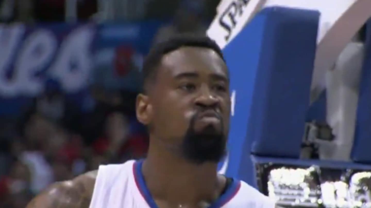 deandre jordan dunk face