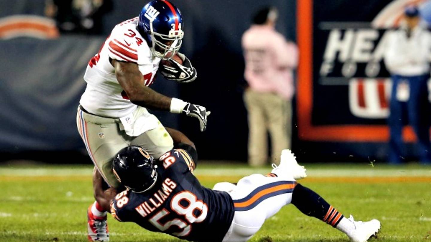 Giants running back Brandon Jacobs doubtful for Sunday