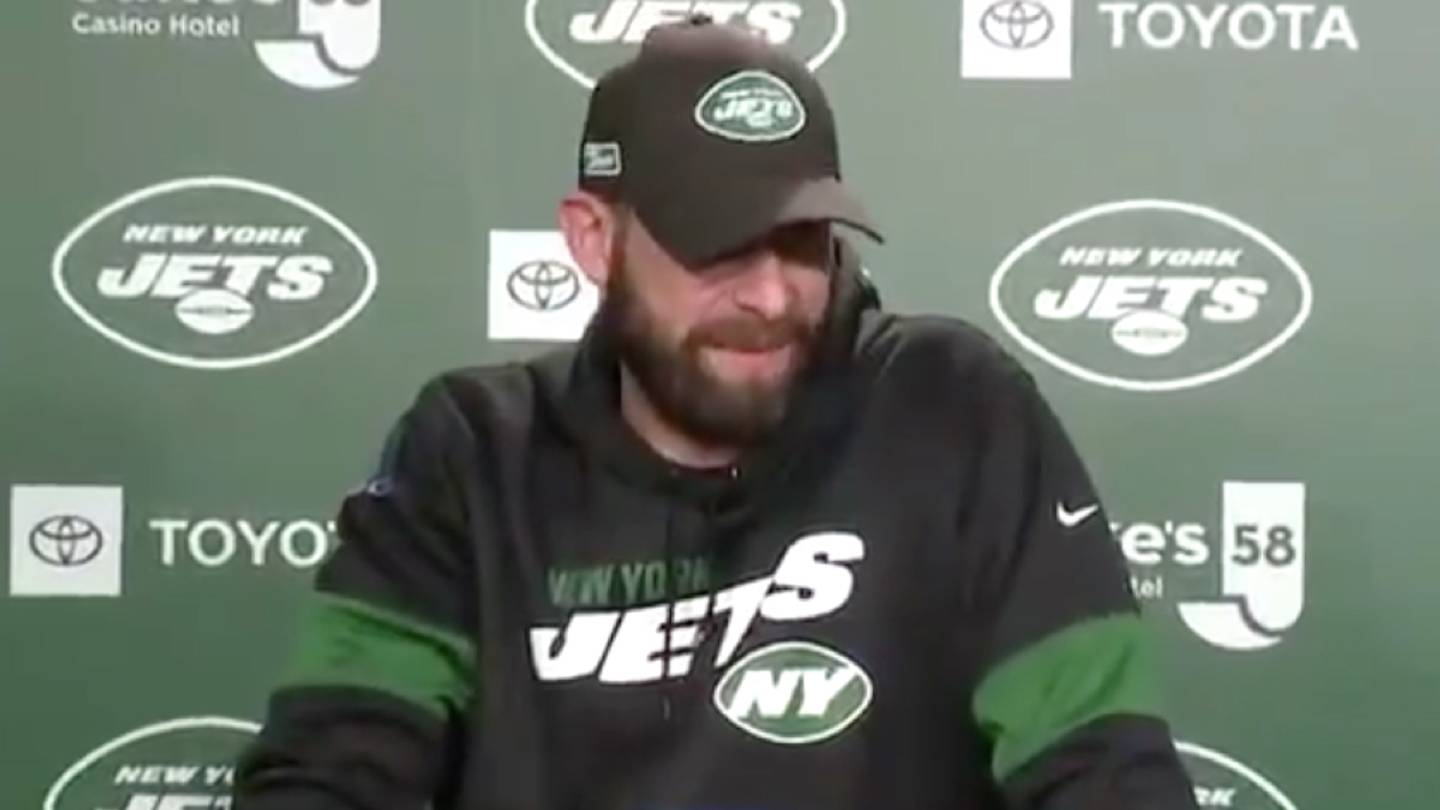 Jets Head Coach Adam Gase's Press Conference Interrupted By Fire Alarm