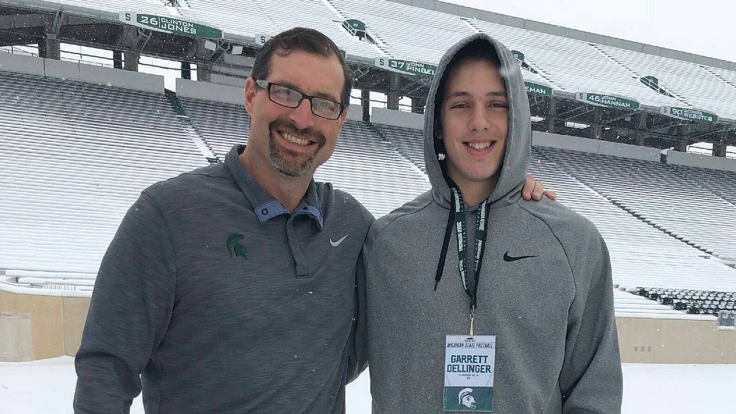 21 MI OL Garrett Dellinger Talks Michigan State UV