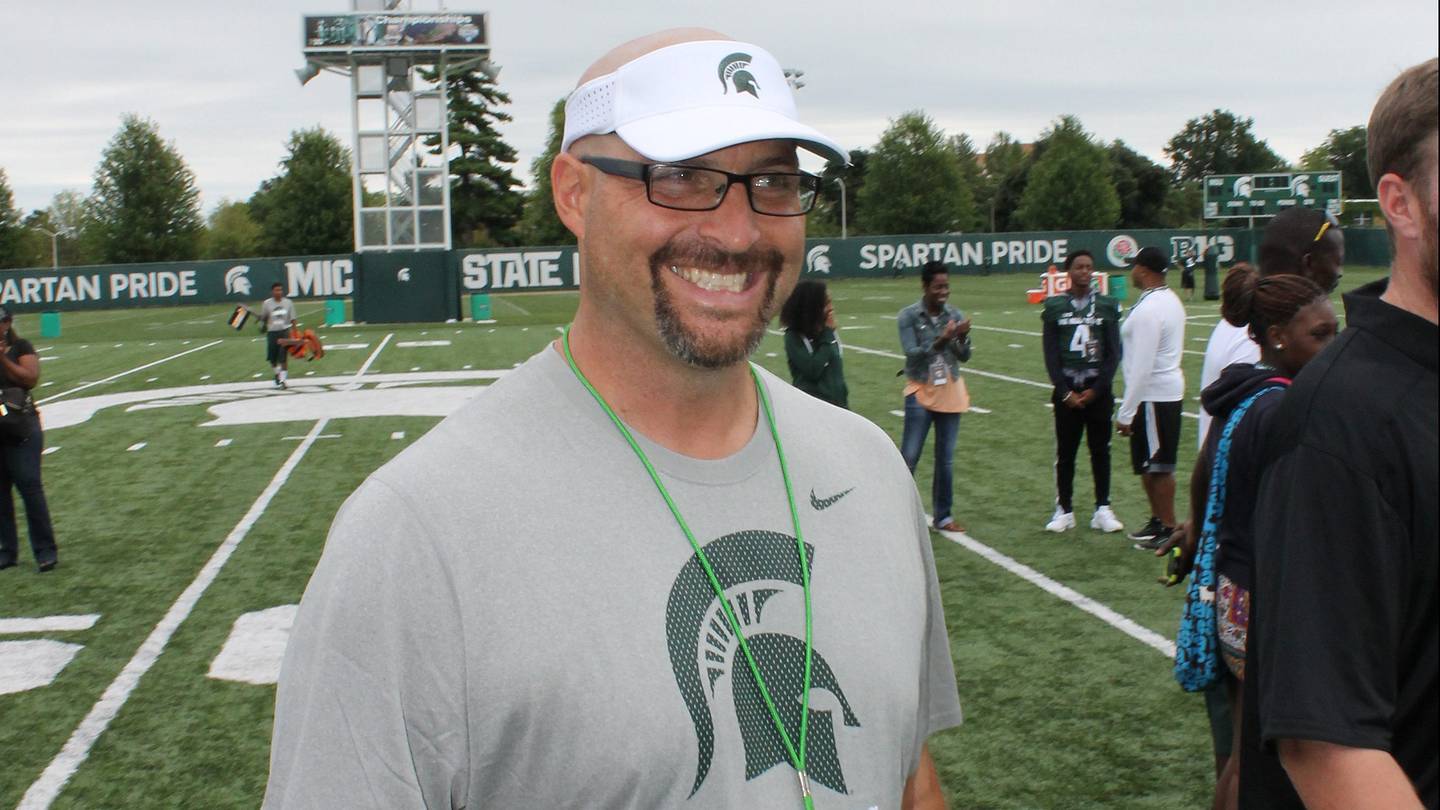 MSU Coach Mark Staten Talks Spartan Offensive Line
