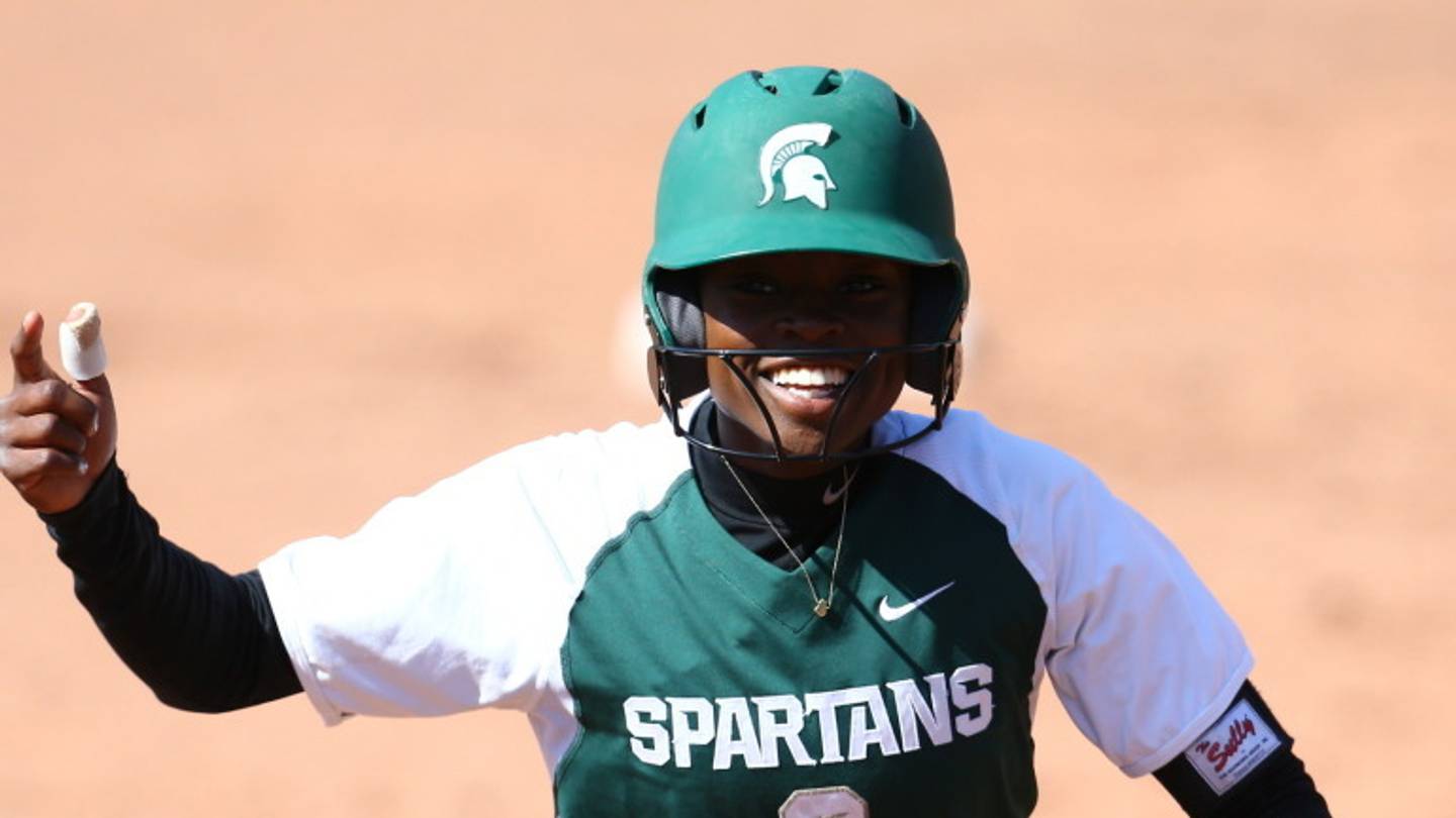 MSU SOFTBALL: Big Sixth Propels Spartans to Run-Rule Win Over Terps