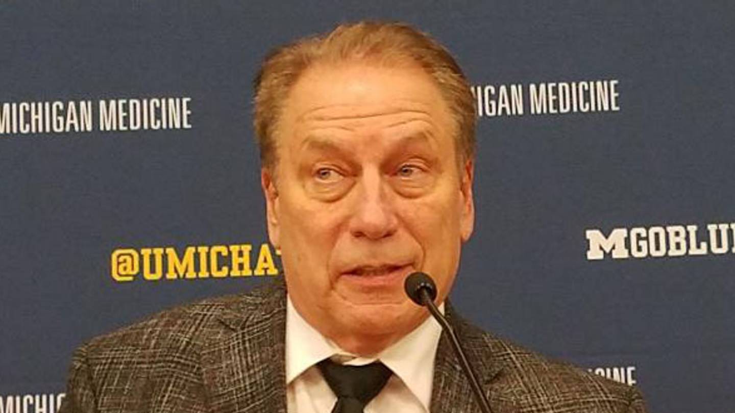 Tom Izzo Post Win at #7 Michigan!