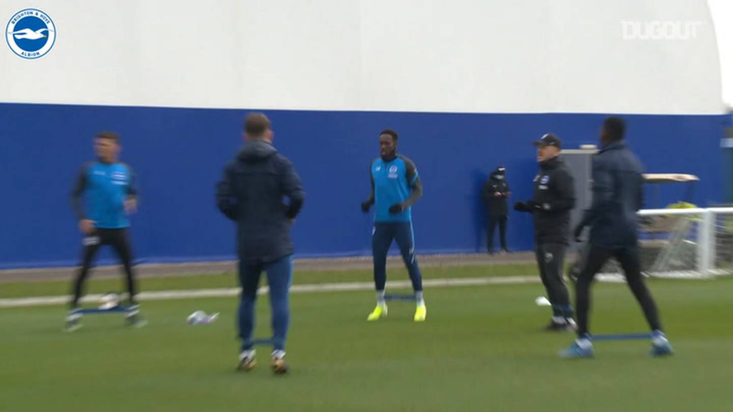 Brighton stars in training over the international break