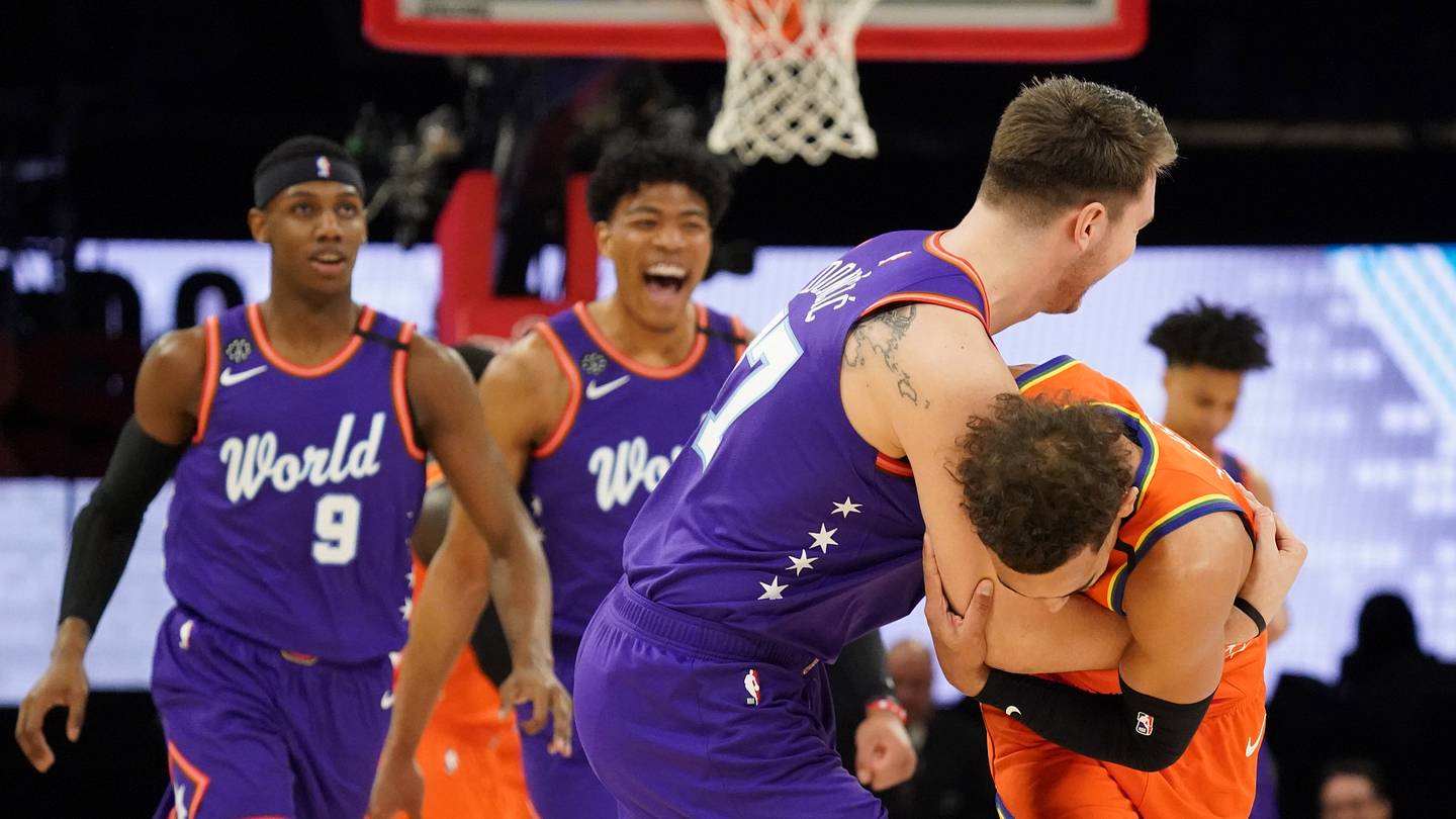 Rising Stars: Luka Has His Moments As USA Tops World 151-131