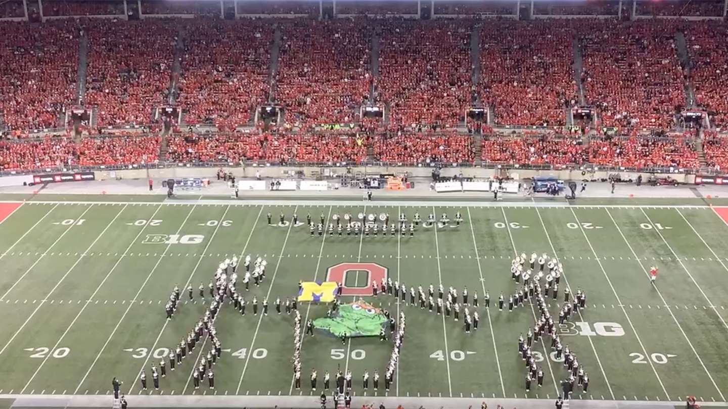 Ohio State Marching Band Answers Michigan With Halftime Performance