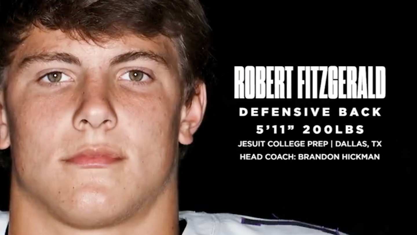 OFFICIAL: DB Robert Fitzgerald Commits to Northwestern