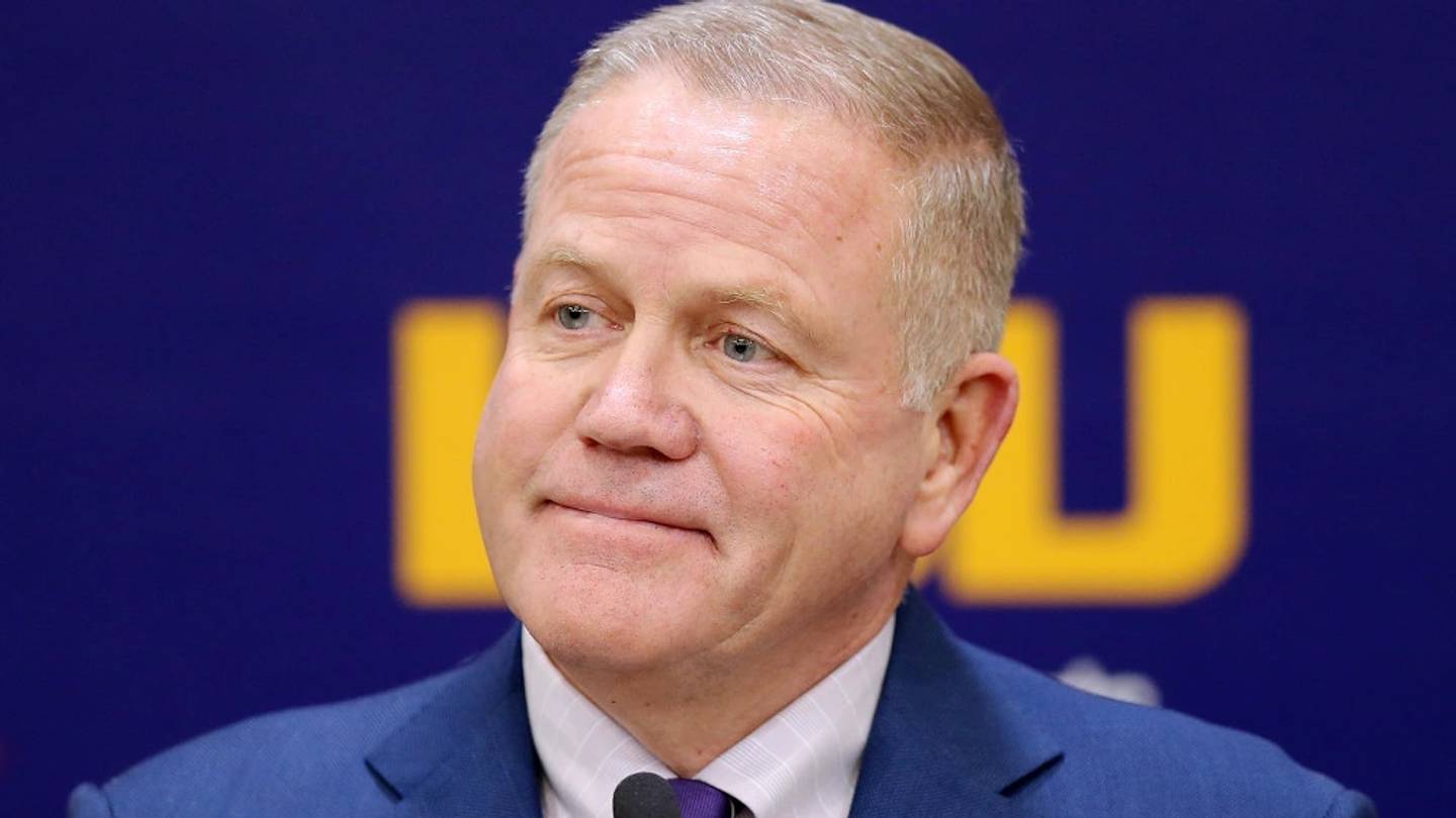 Brian Kelly throws shade at Alabama while talking to LSU fans: "I love ...