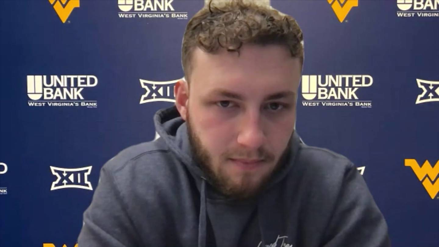 WATCH: WVU TE Mike O'Laughlin Press Conference 4/22
