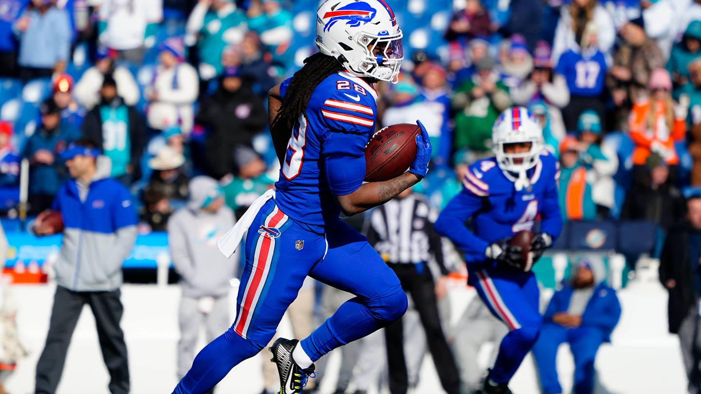 Bills RB James Cook Enters Rookie Record Books with TD vs. Dolphins