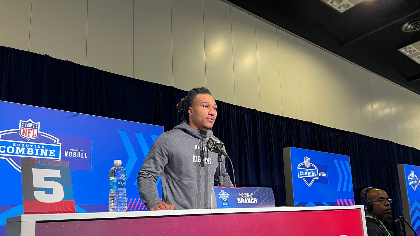 Alabama DB Brian Branch 'Very Comfortable' with Falcons; Fontenot's ...