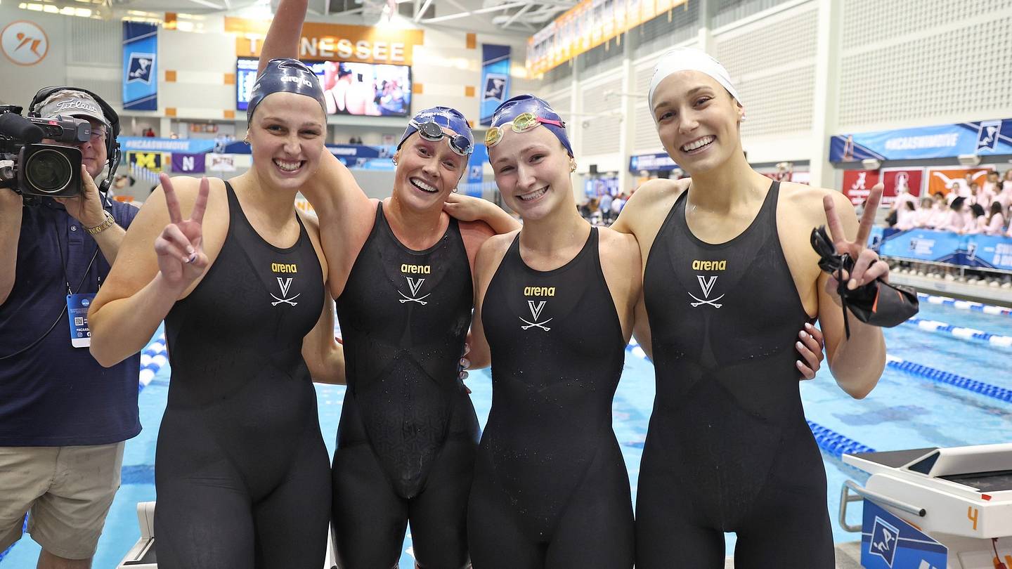 UVA Wins Both Relays on Opening Night of NCAA Swim & Dive Championships