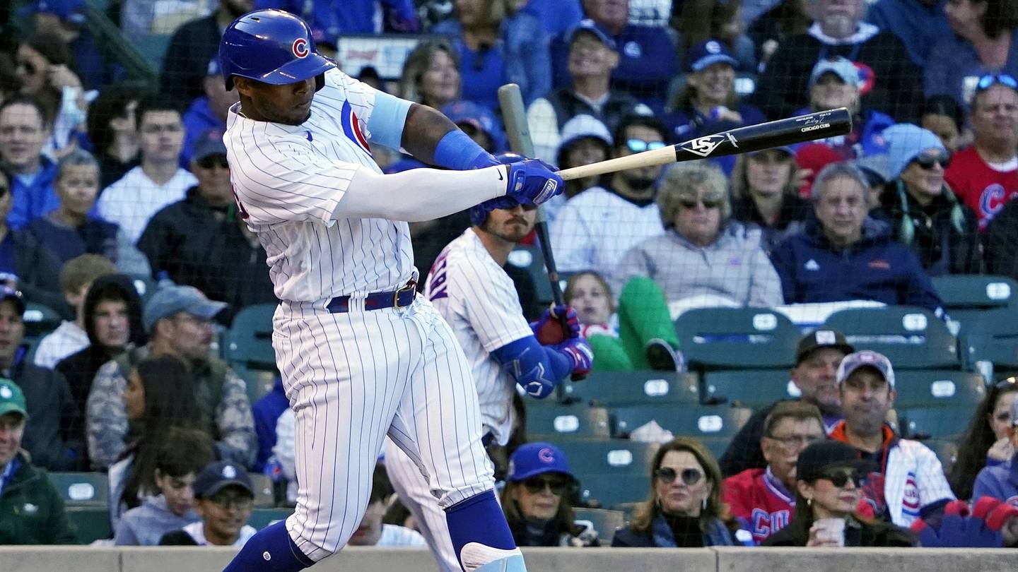 WATCH: Cubs' Nelson Velazquez Blasts Grand Slam to Give Cubs 8-7 Lead