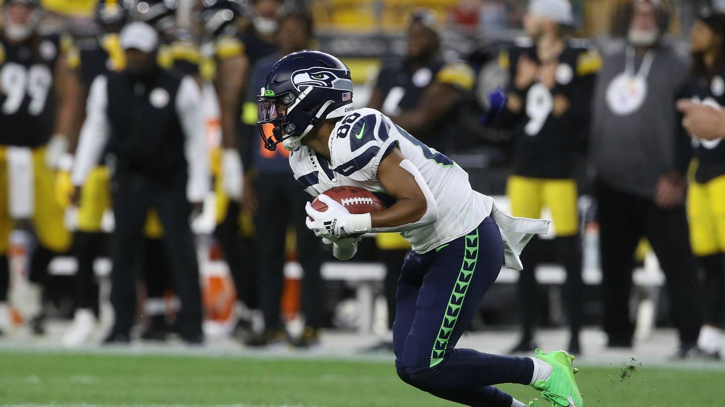 Seahawks WR Cade Johnson Keeping 'Full Head of Steam' in Year 3