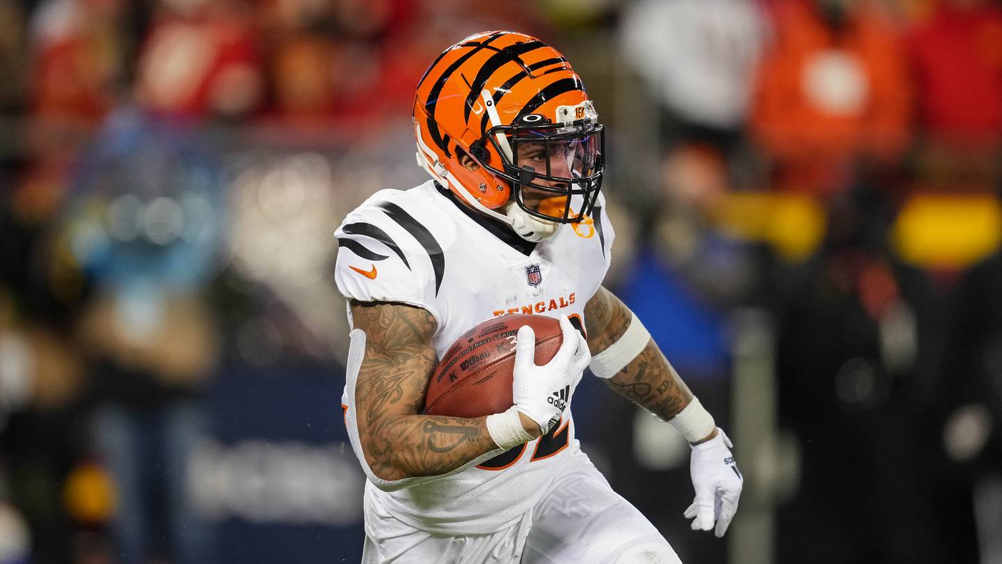 Bengals RB Trayveon Williams Carted Off Field Due to Right Ankle Injury