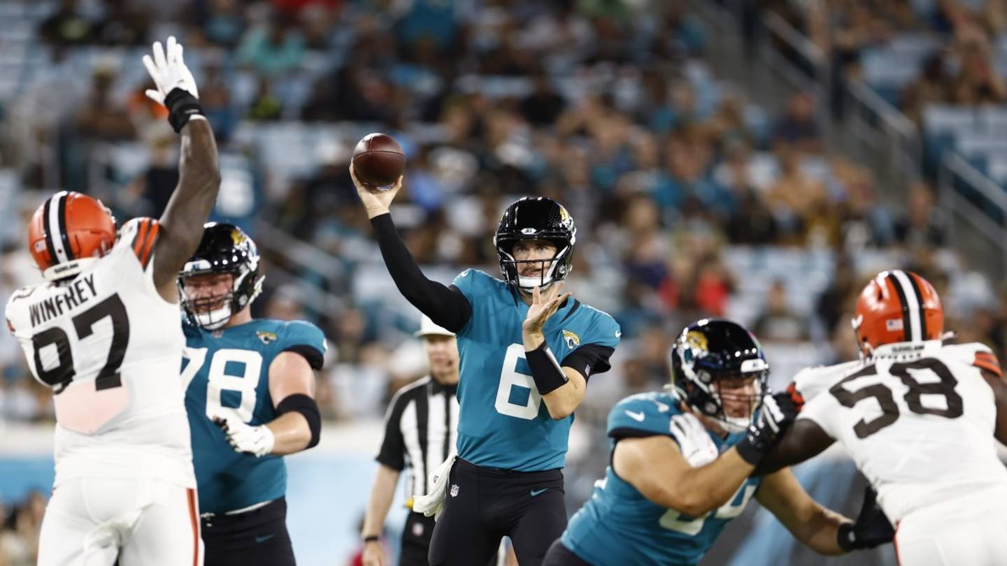 Jaguars Waive Jake Luton, Elliott Fry as Roster Trims to 85