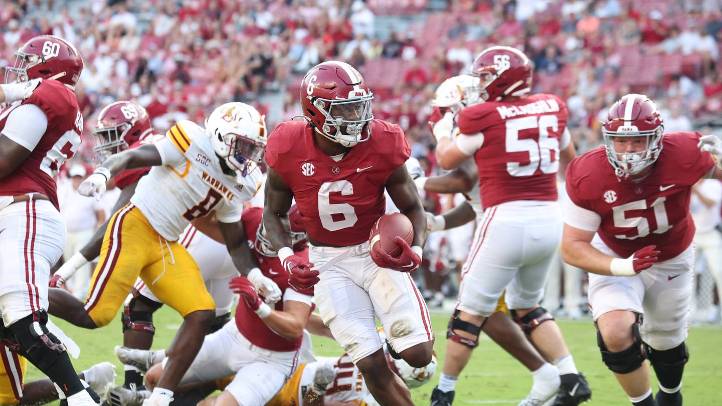 Alabama vs. ULM Notebook: Crimson Tide Plays to Standard in Lopsided Win
