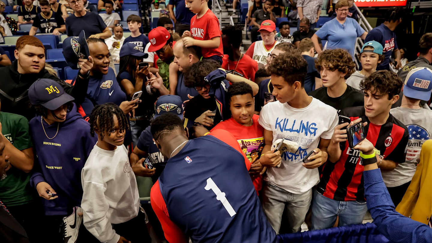 Pelicans Fans Show Excitement for First Preseason Game