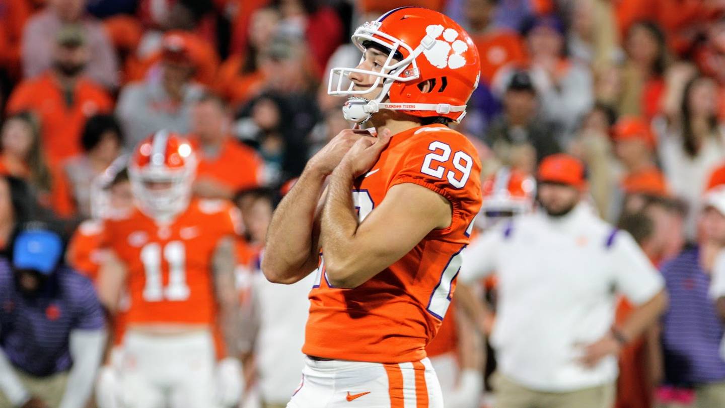Clemson's Record-Setting Kicker B.T. Potter Set to Run Down Hill One ...