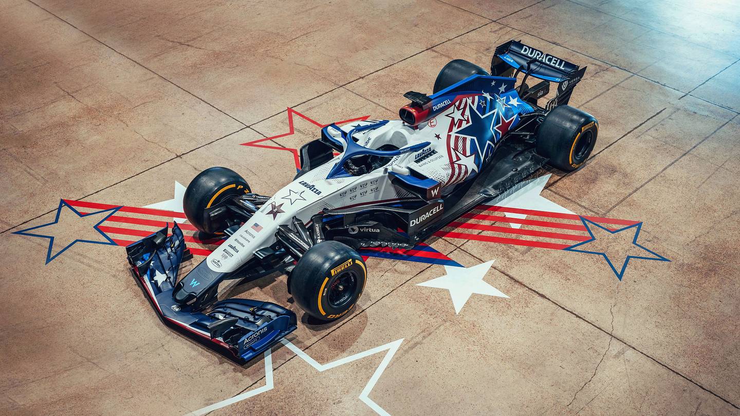 F1 News: Williams Debuts New Stars and Stripes Livery For Austin Grand Prix