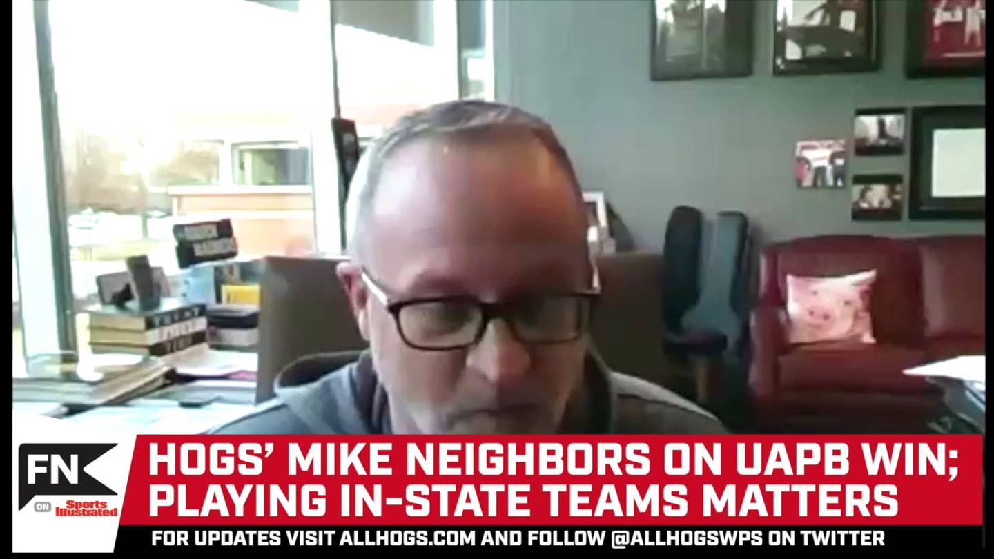 Hogs' Mike Neighbors Recaps UAPB Win