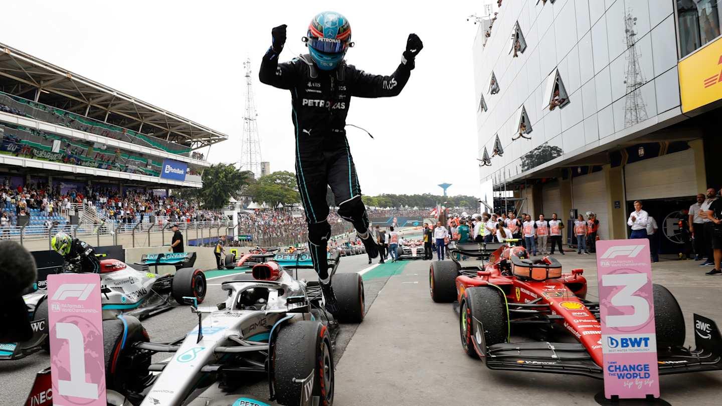 George Russell Gets First F1 Win at Sao Paulo Grand Prix