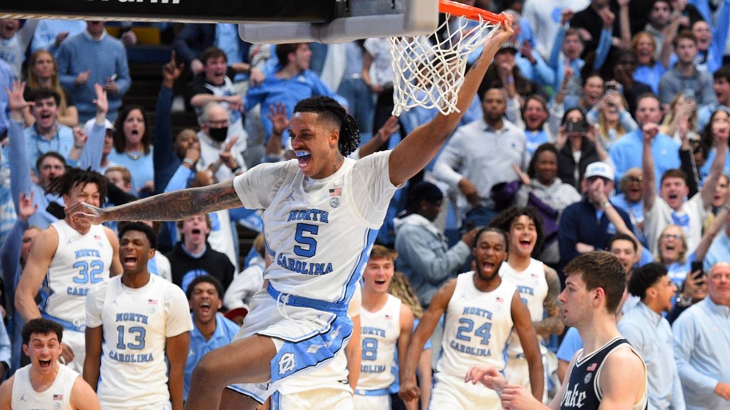 UNC Basketball Big Man Dunks Duke With New 'Dude' Energy