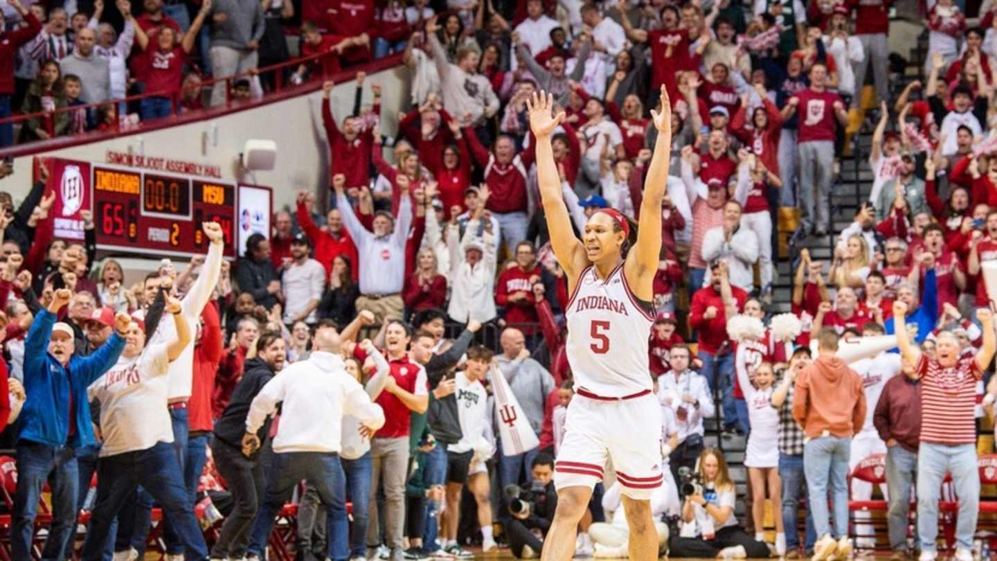 Indiana Knocks Off Michigan State 65-64, Seals Win with Kel'el Ware ...