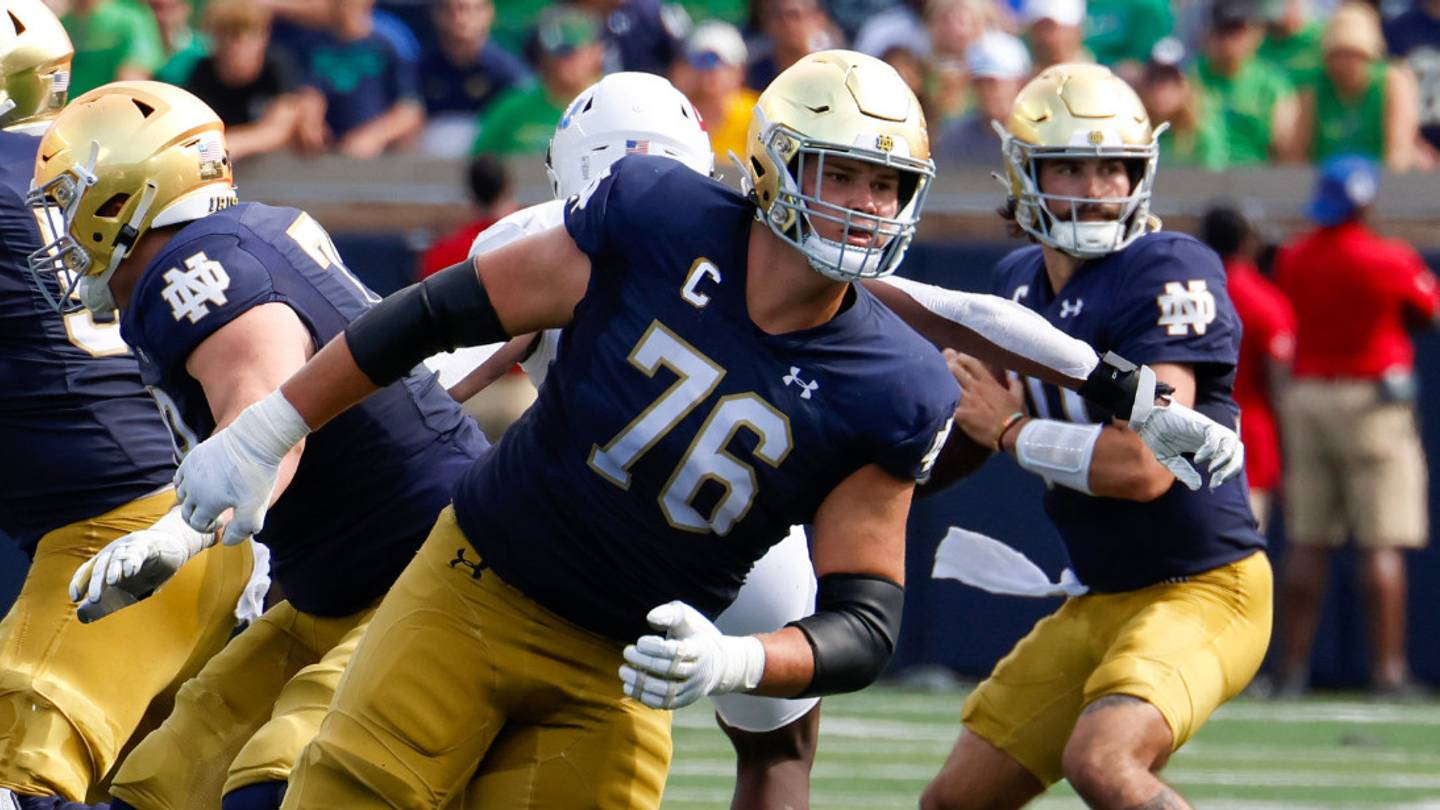 Notre Dame Lineman Joe Alt Used His Tight End Background To His Advantage