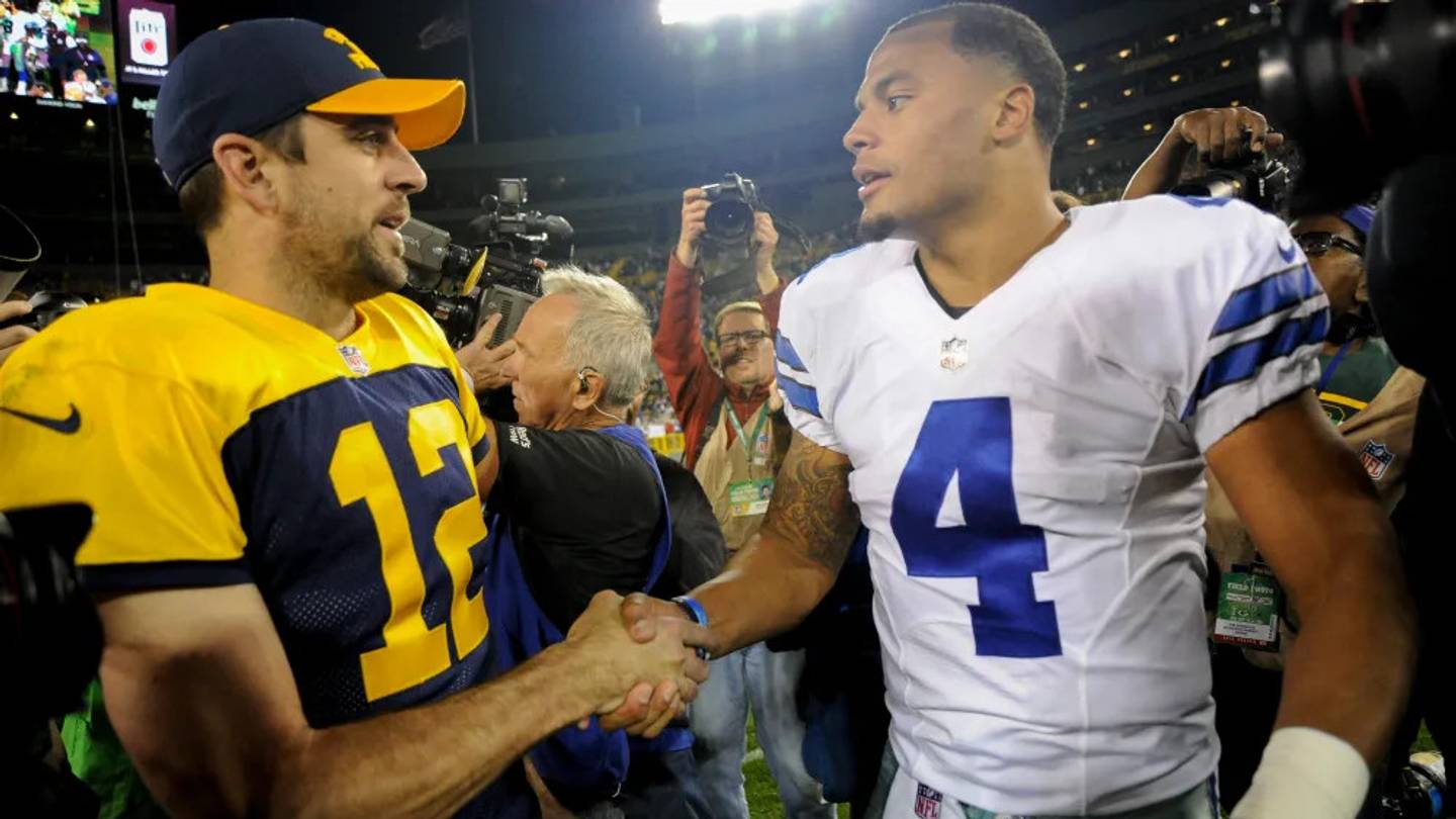 Cowboys' Jerry: 'Sick' About Rodgers Injury; Sold on Dak 'Leadership'