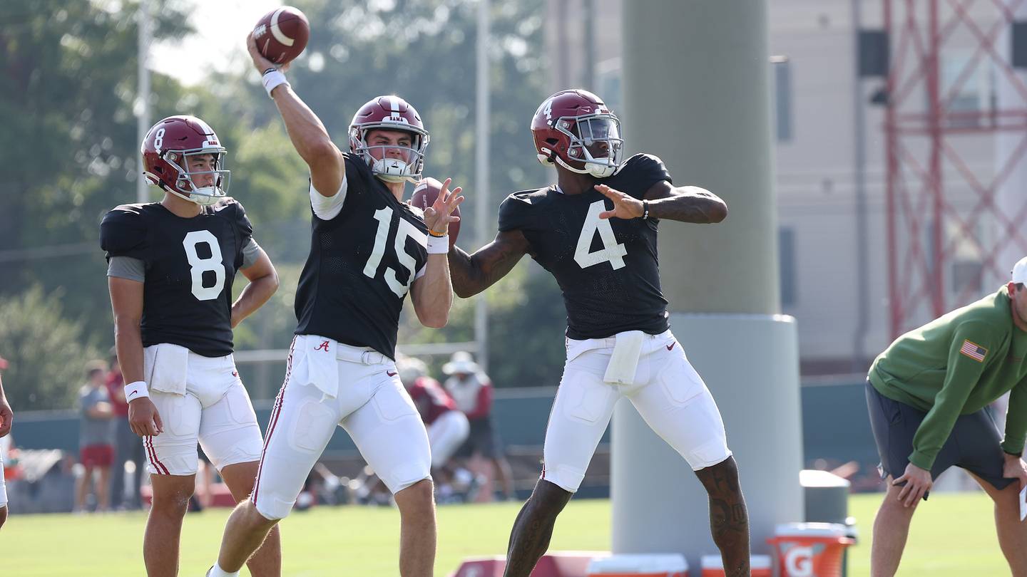 Photo and Video from Alabama Football's Tuesday Practice of USF Week