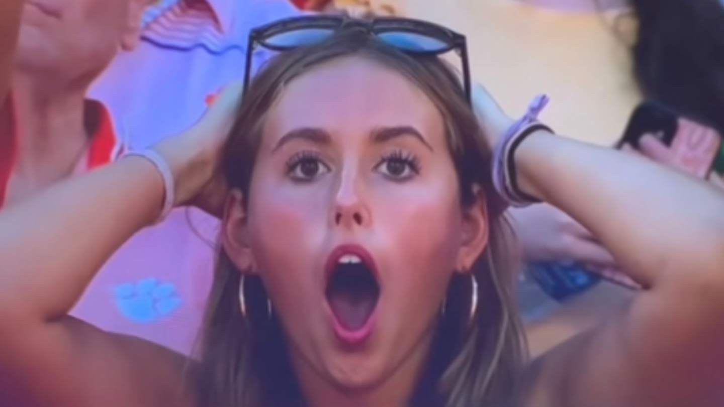 clemson player crying