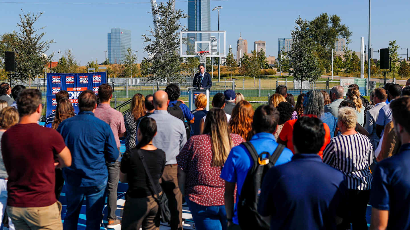 OKC Mayor David Holt Speaks at Kickoff Campaign for the New Thunder Arena