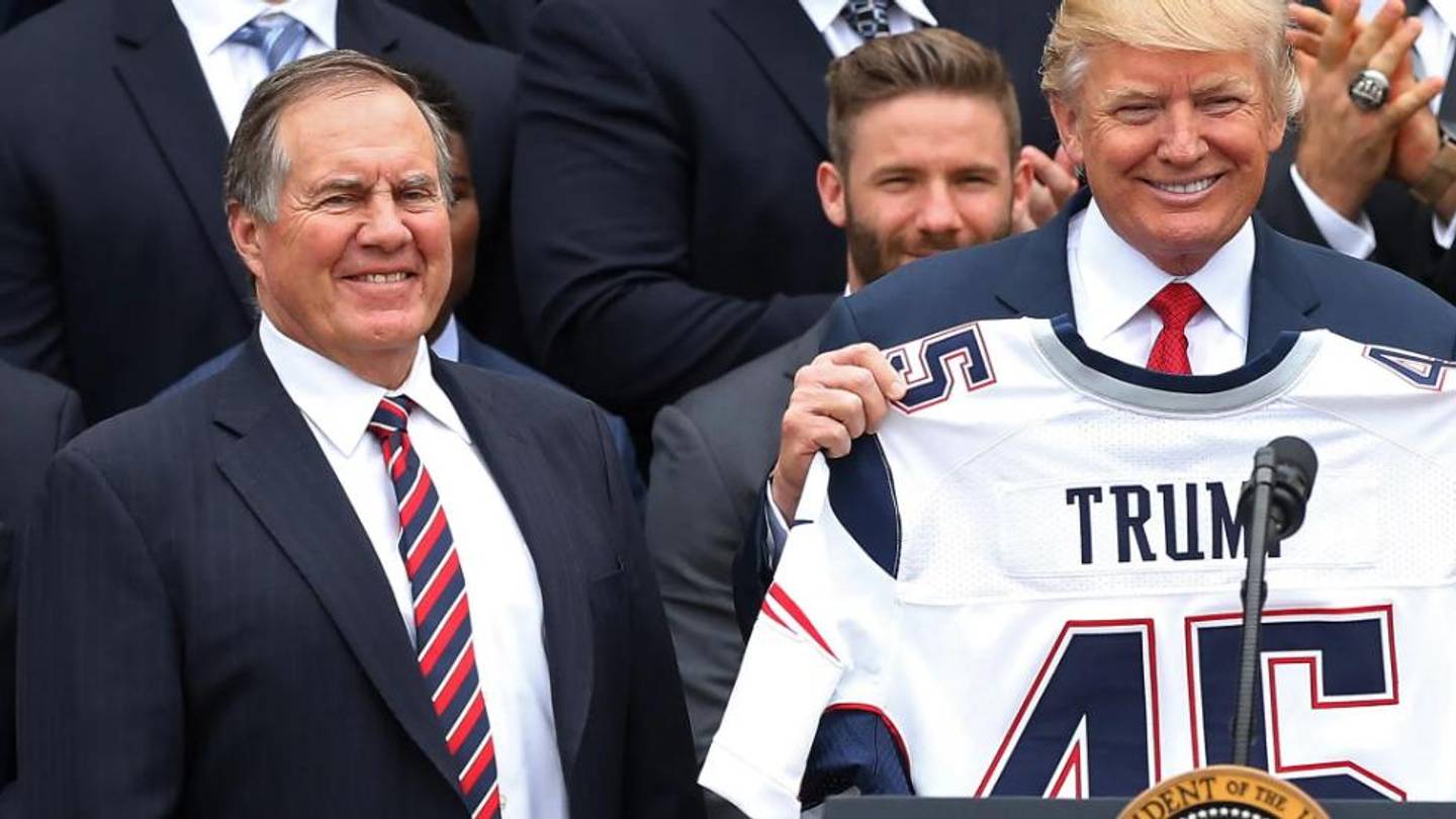 Donald Trump Reacts to New England Patriots, Bill Belichick's 'Hard Time'