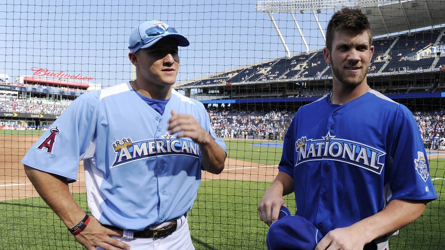 Angels News: MLB Analyst Takes Bryce Harper’s Career Over Mike Trout’s