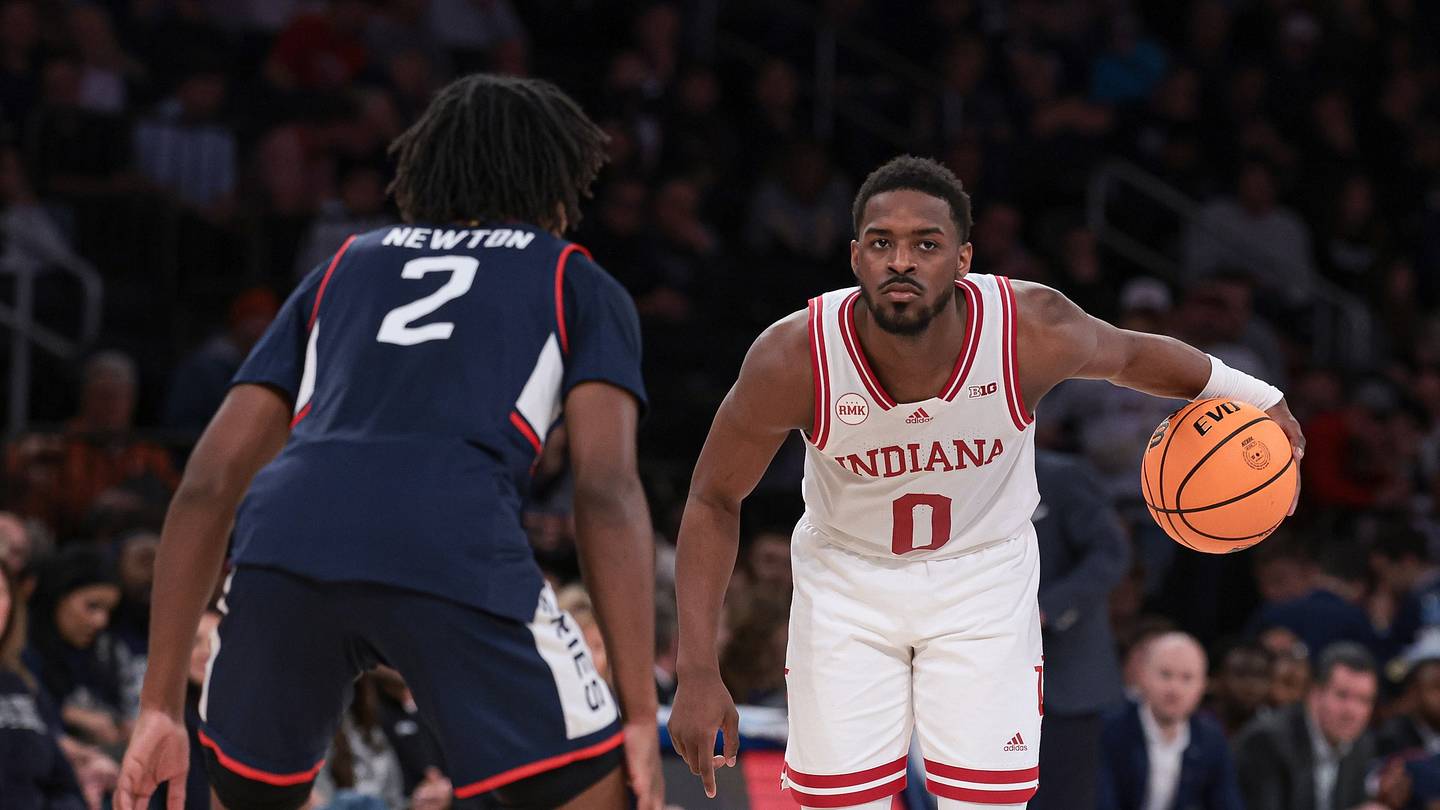 Indiana Guards Outplayed By UConn in 20-Point Loss at Madison Square Garden