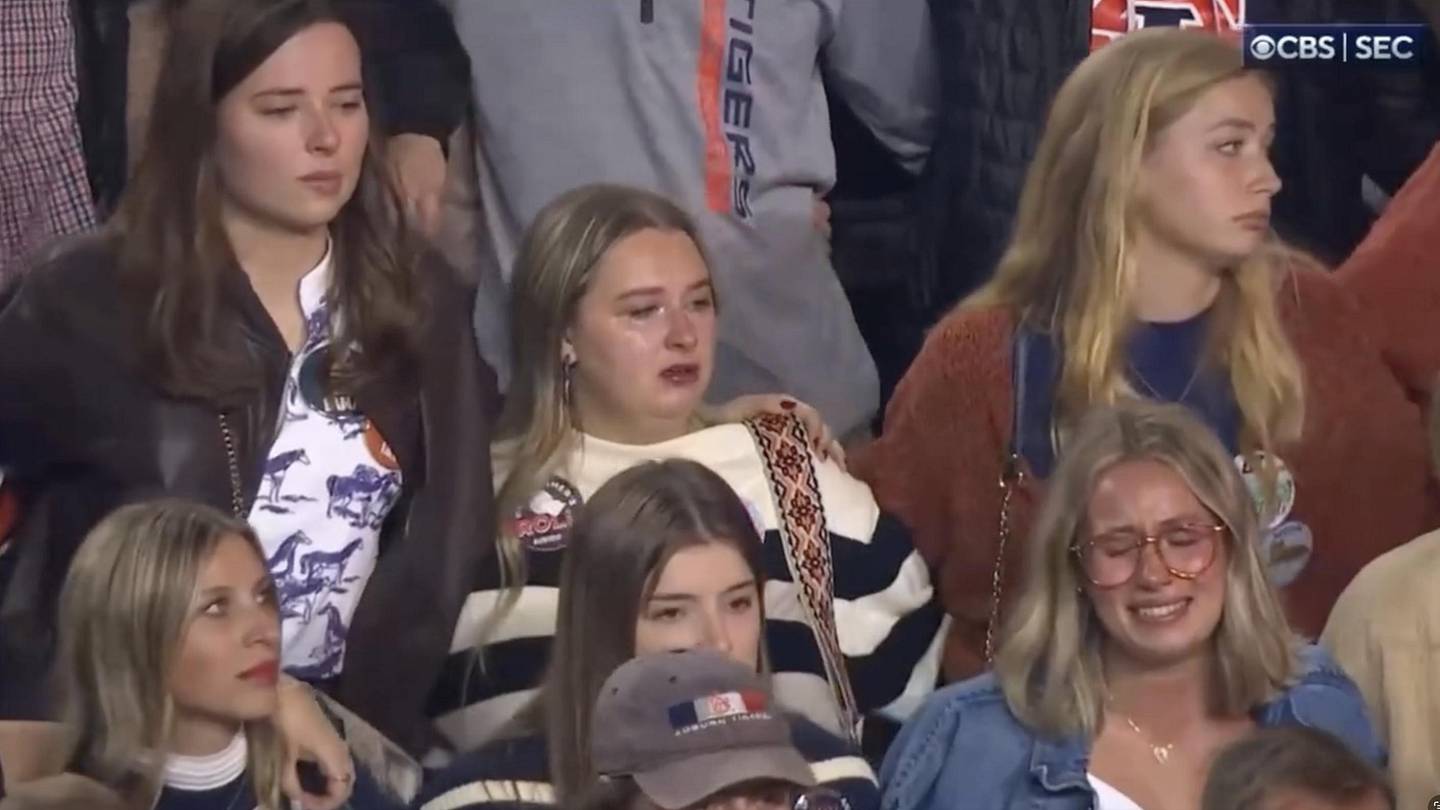 CBS’s Shots of Really Sad Auburn Fans After Stunning Loss to Alabama ...