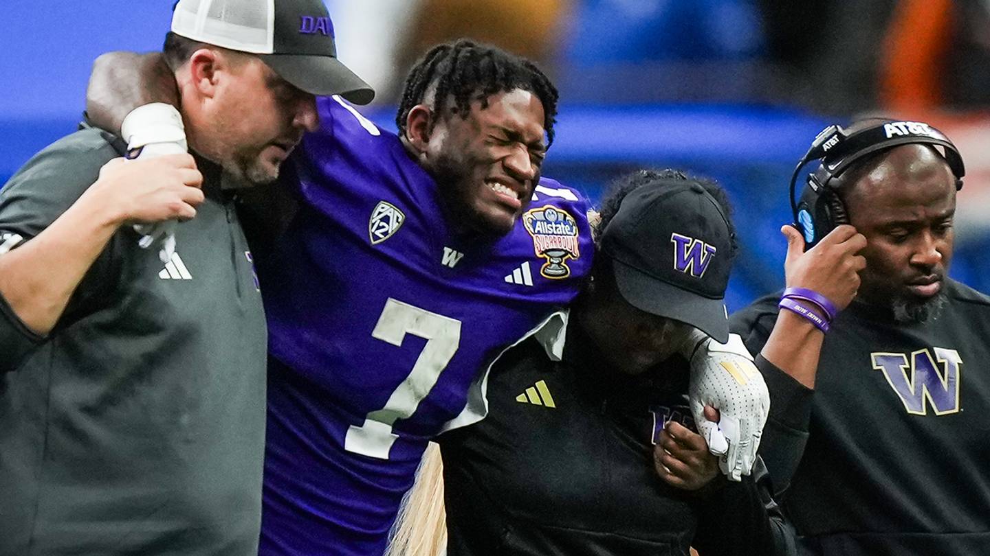 Washington RB Dillon Johnson Injured in Final Minute of Sugar Bowl vs ...