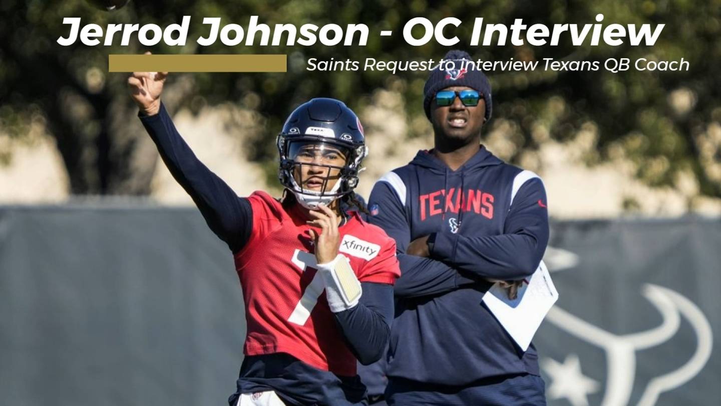 Saints Request An Interview With Texans QB Coach Jerrod Johnson