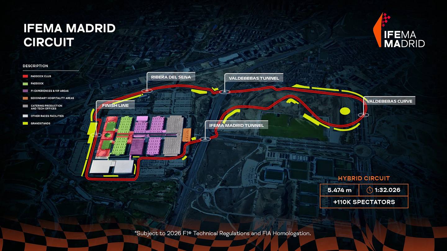 F1 News: Madrid Hybrid Circuit Designed To Challenge Drivers And ...