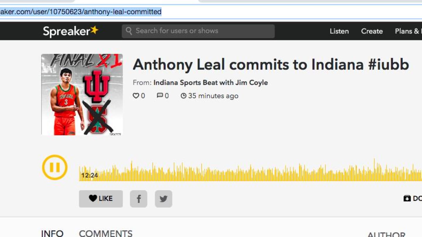 LISTEN: Anthony Leal discusses why he picked Indiana - Sports ...