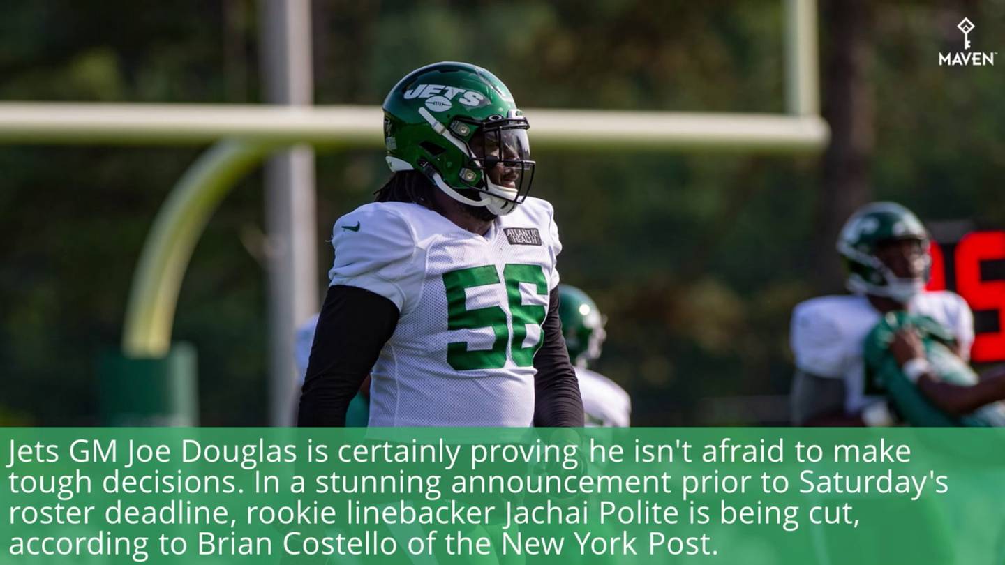 WATCH: Jets cut rookie Jachai Polite in shocking roster move - Sports ...