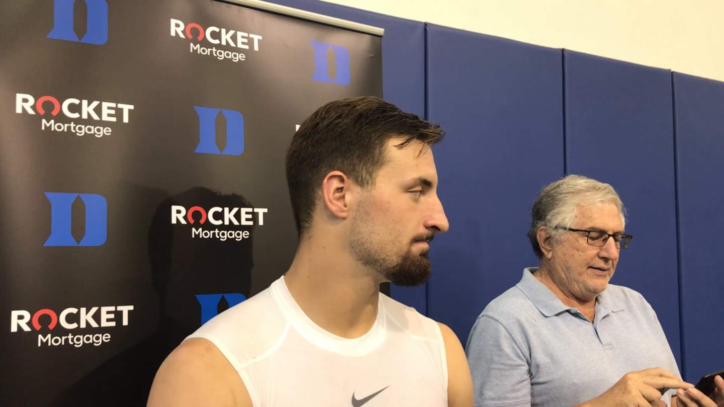 WATCH: Tight end Noah Gray meets the media - Sports Illustrated Duke ...