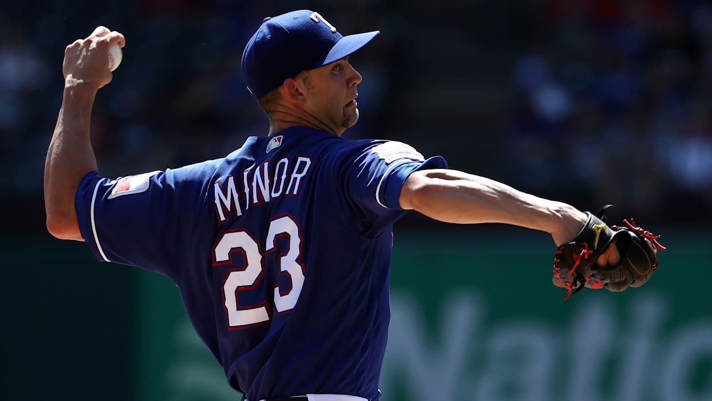 Mike Minor gets 200th strikeout after Rangers-Red Sox farce - Sports ...